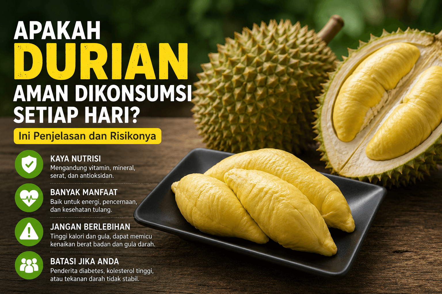 Apakah Durian Aman Dikonsumsi Setiap Hari? Ini Penjelasannya